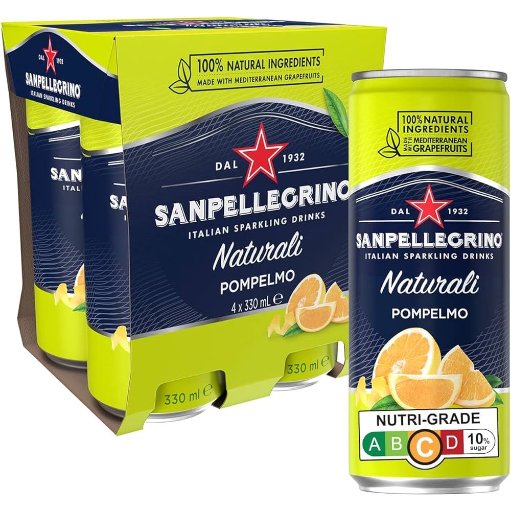San Pellegrino Natural Pompelmo Sparkling Drink (4 x 330ml) | Shopee ...