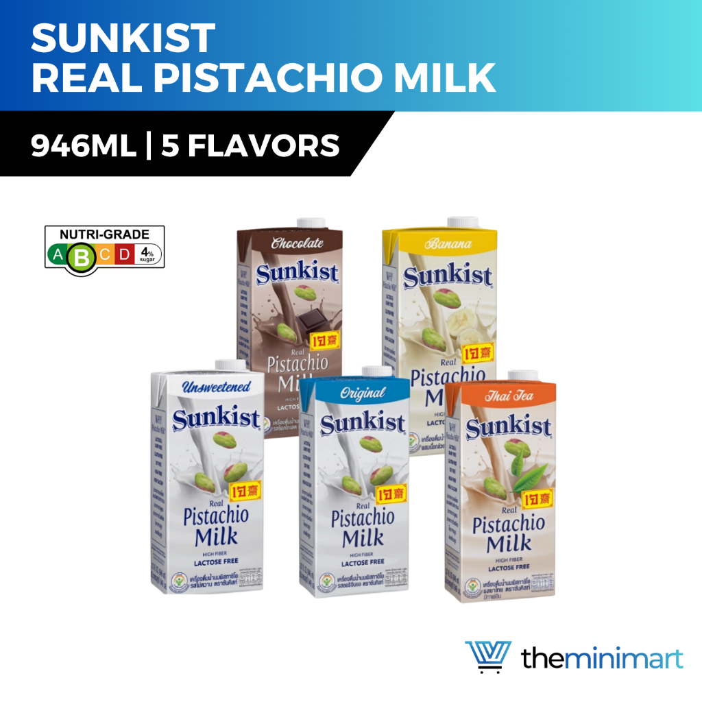 Sunkist Pistachio Milk 946ml - Irresistibly Delicious, Rich Flavors ...