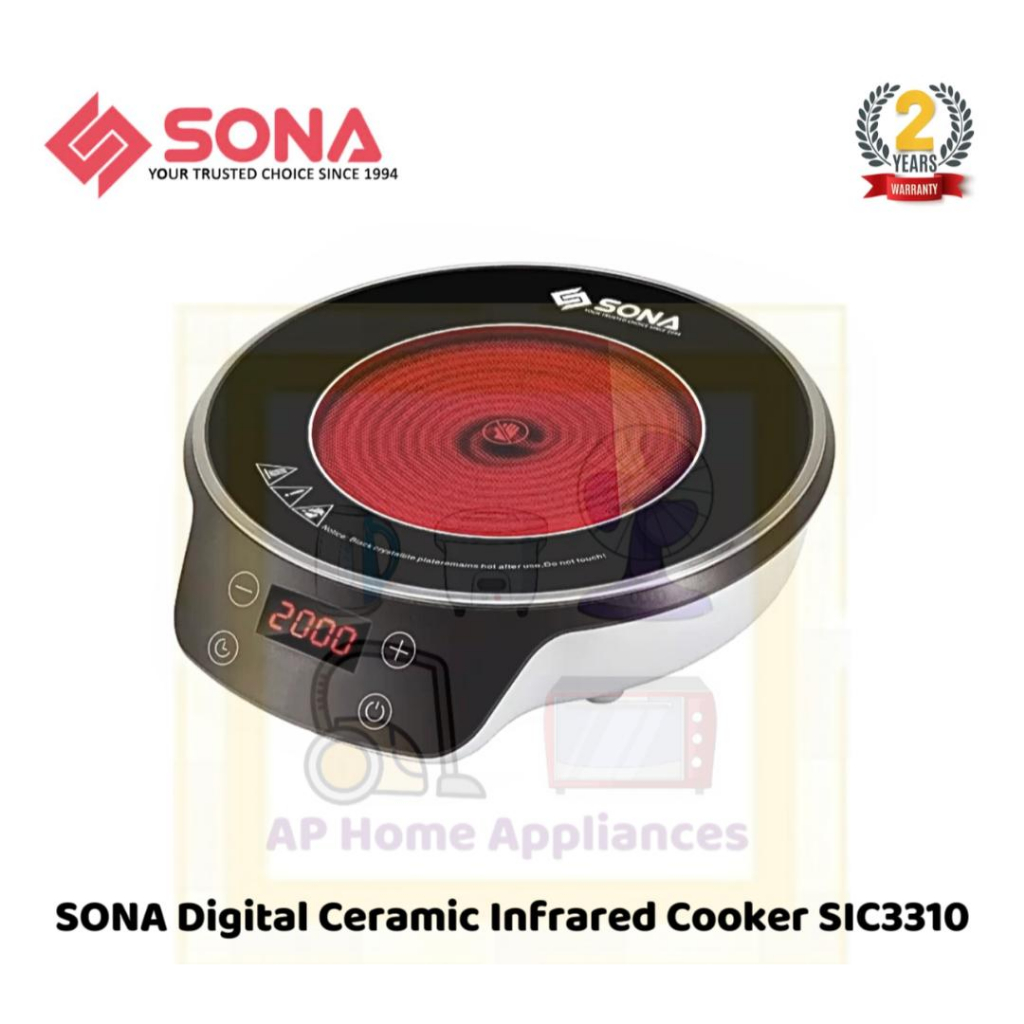 SONA Digital Ceramic Infrared Cooker SIC3310 | SIC 3310 (2 Years ...