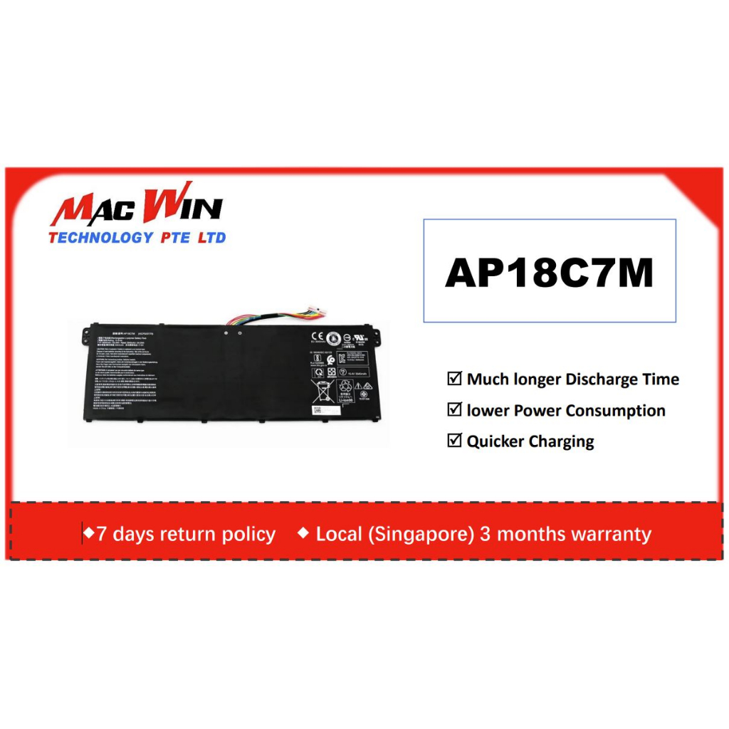 AP18C7M AP18C7K Battery for Acer Swift 3 SF313-52 SF313-52G SF313-53 ...