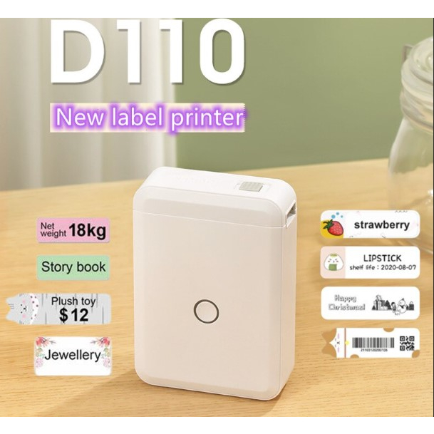 [for D11/D110/D101] [White Series] White Thermal Label Stickers Paper ...