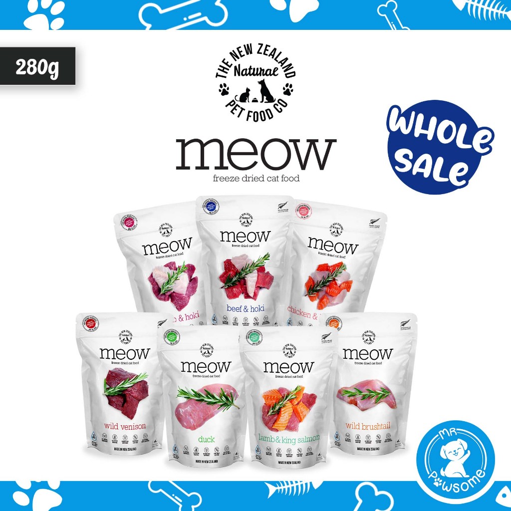 Meow Freeze Dried Raw Cat Food 280g | Shopee Singapore