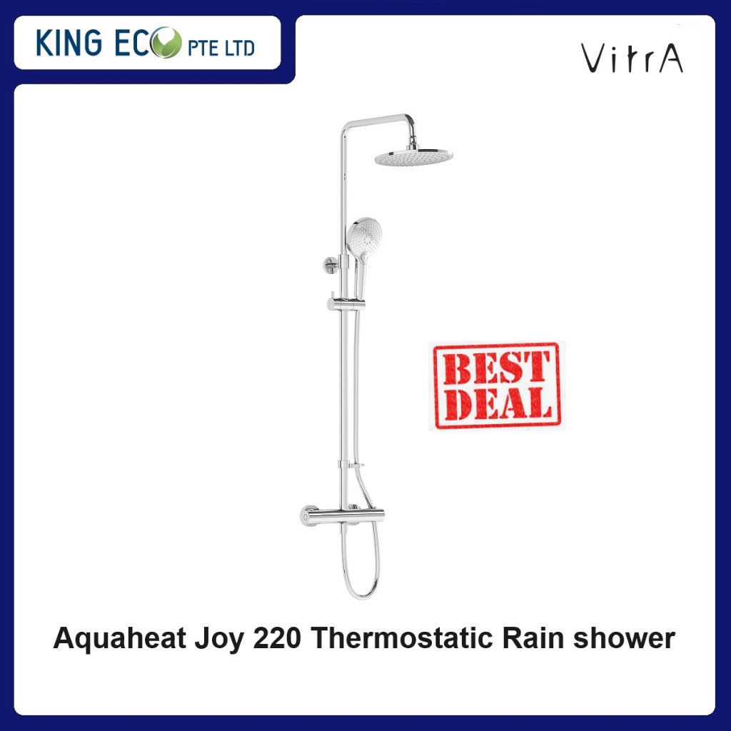 Best Deal MADE IN EUROPE Vitra AQUAHEAT JOY Thermostatic Overhead Rain ...