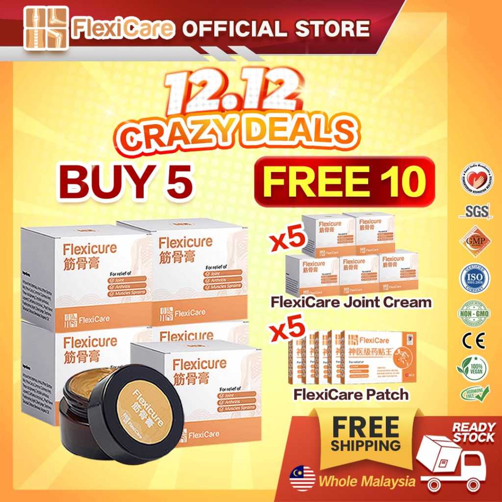 FlexiCare Official | Flexicure Joint Cream Knee Arthritis Muscle Neck ...