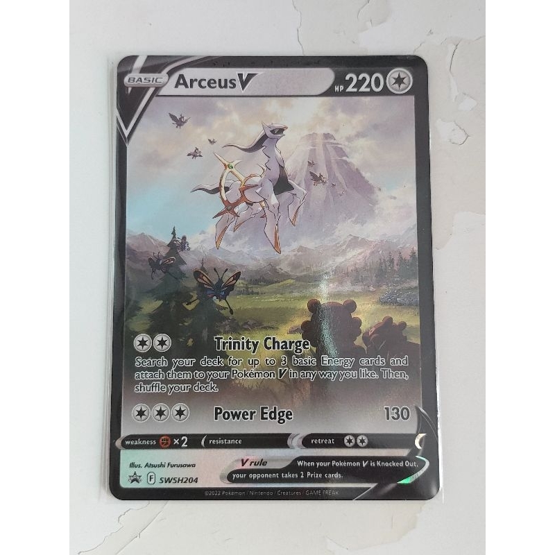 Pokemon swsh204 arceus v promo card | Shopee Singapore