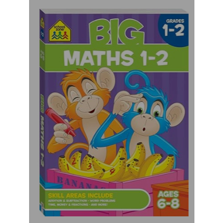 School Zone Big Maths 1-2 Workbook (Hinkler) | Shopee Singapore