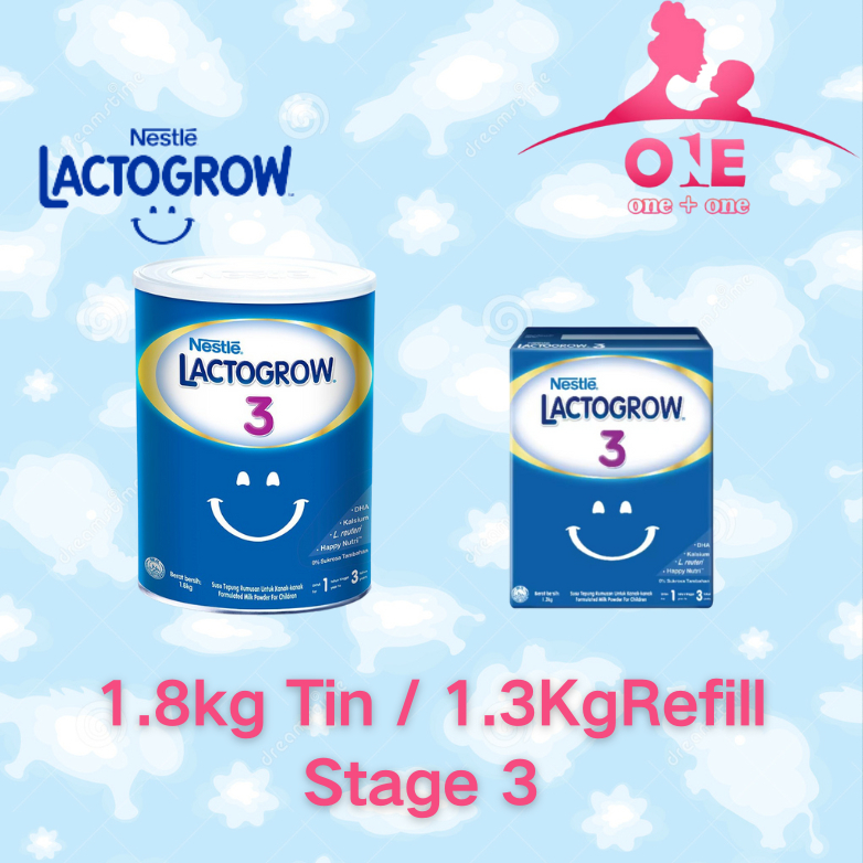 Lactogrow Stage 3 & 4 ~ 1.75Kg Tin/1.3 Kg Refill Packaging | Shopee ...