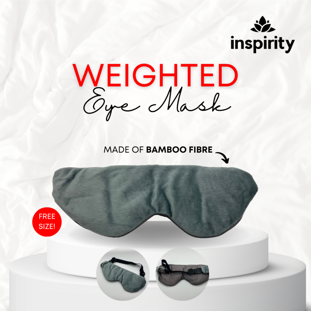 inspirity Weighted Eye Mask/ Eye Mask For Travel/ Weighted Eyemask For ...