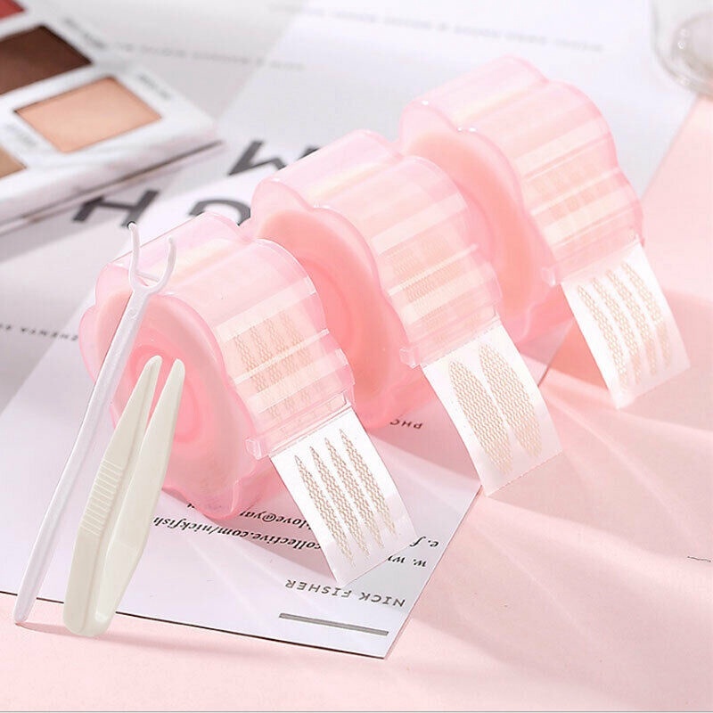 [SG Ready stock] 600pcs Invisible Eyelid Paste Natural Double Eyelid Tape Mesh Lace Eyelids ...