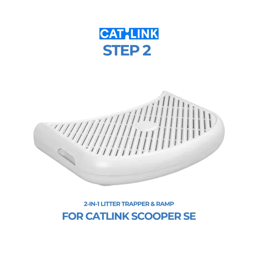 CATLINK STEP 2 - 2-in-1 Litter trapper & Ramp for CATLINK Scooper SE ...
