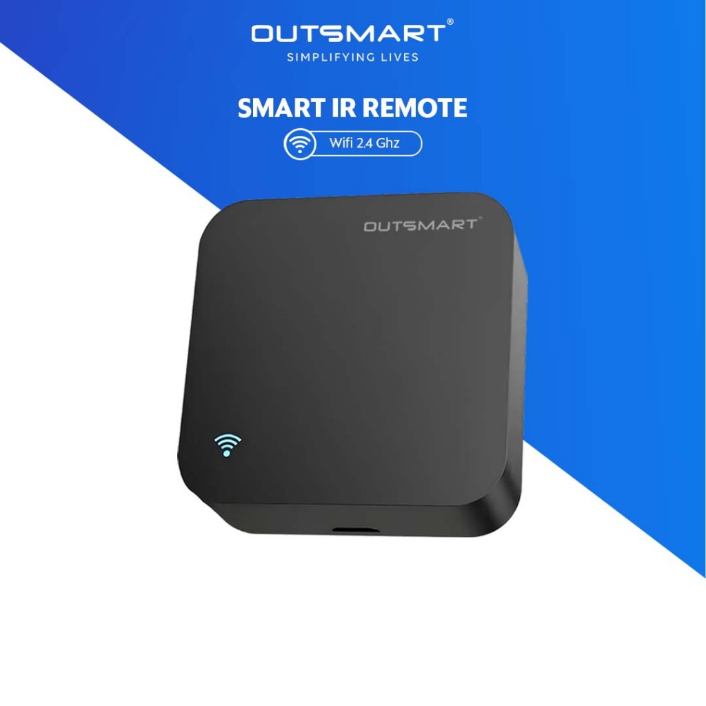 Outsmart WiFi Universal Smart Remote Control – Infrared & RF Remote for TV, AC, Fan, Smart Home ...