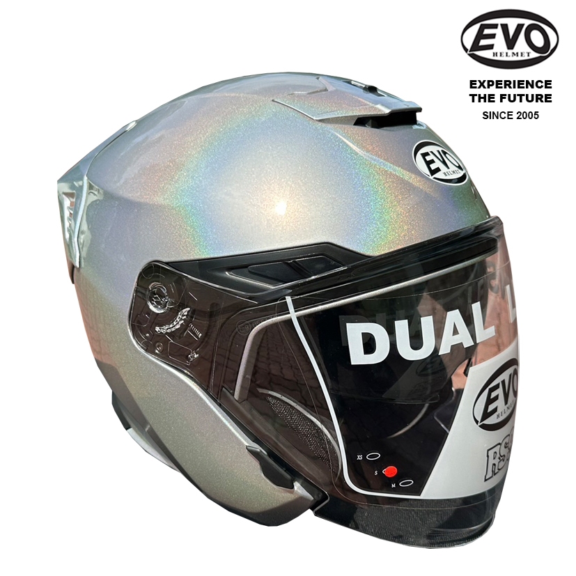 EVO RS9 Iridium Rainbow Helmet (FREE EVO RS9 HELMET & HEVIK HELMET BAG ...