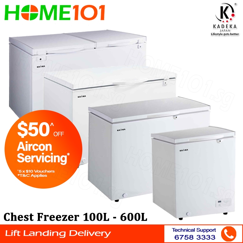 Kadeka Chest Freezer 100L - 600L KCF-100I | KCF-150I | KCF-200I | KCF ...