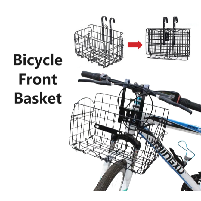 Foldable Bicycle Bike Basket Front Rear Rack Aluminium Carrier Luggage ...