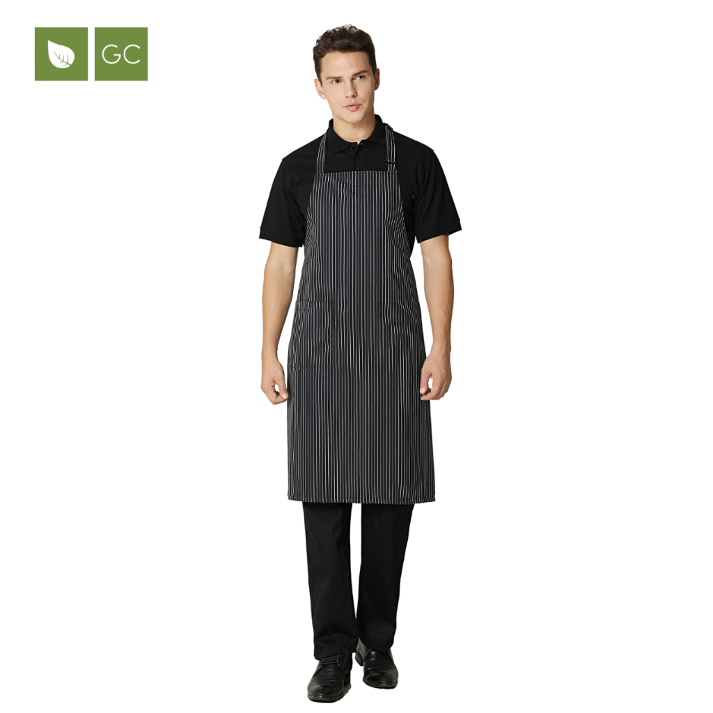 Small Stripes Bib Apron, Adjustable Unisex — Professional Aprons ...