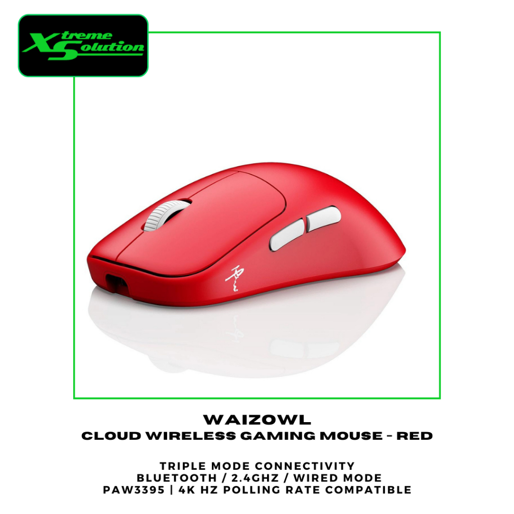 Waizowl Cloud Red Wireless Gaming Mouse | Shopee Singapore