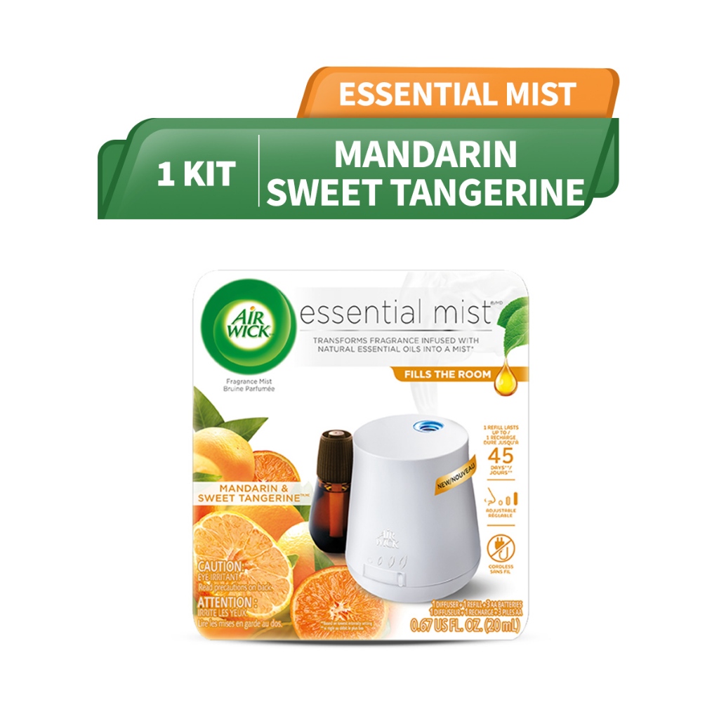 Air Wick Essential Mist Fragrance Diffuser Mandarin & Sweet Tangerine ...