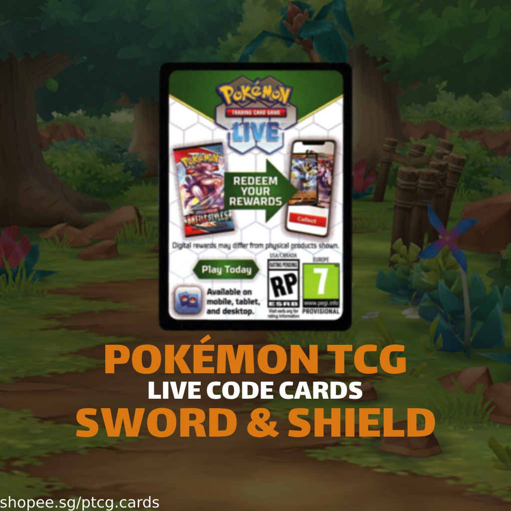 Pokemon TCG Live Digital Online Code Cards (Sword and Shield Sets ...