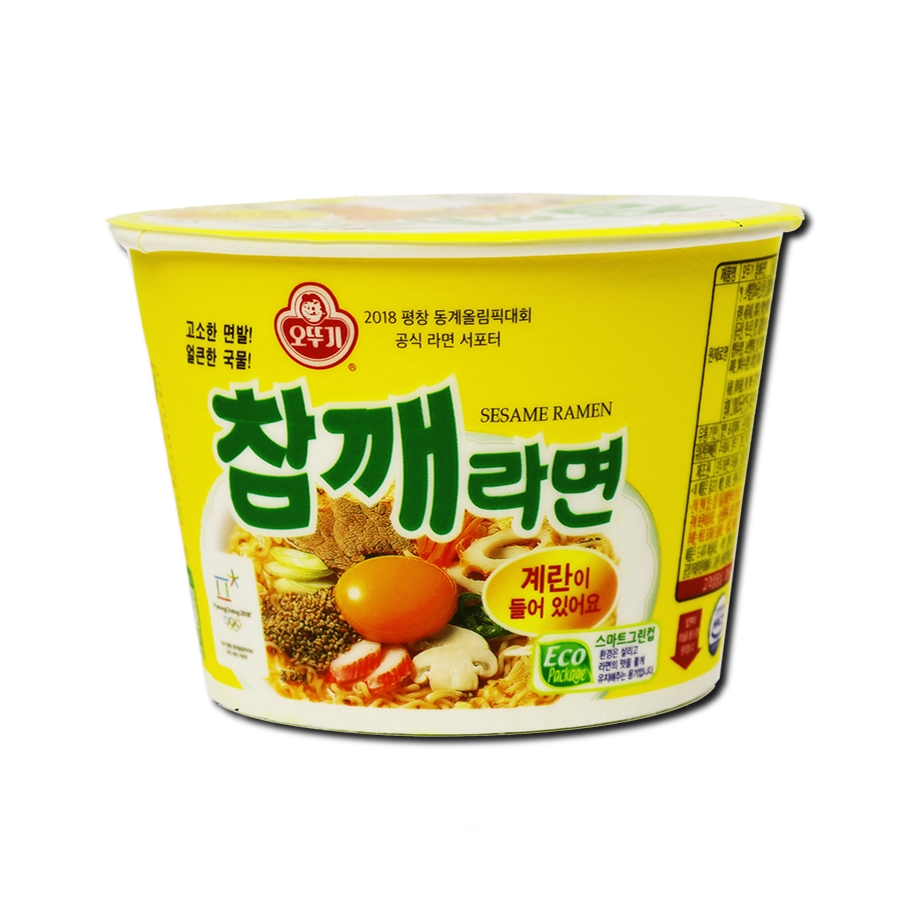 [Ottogi] Sesame Ramen Bowl 110g / 오뚜기 참깨라면 큰컵 110g / Korean Ramen | Shopee Singapore