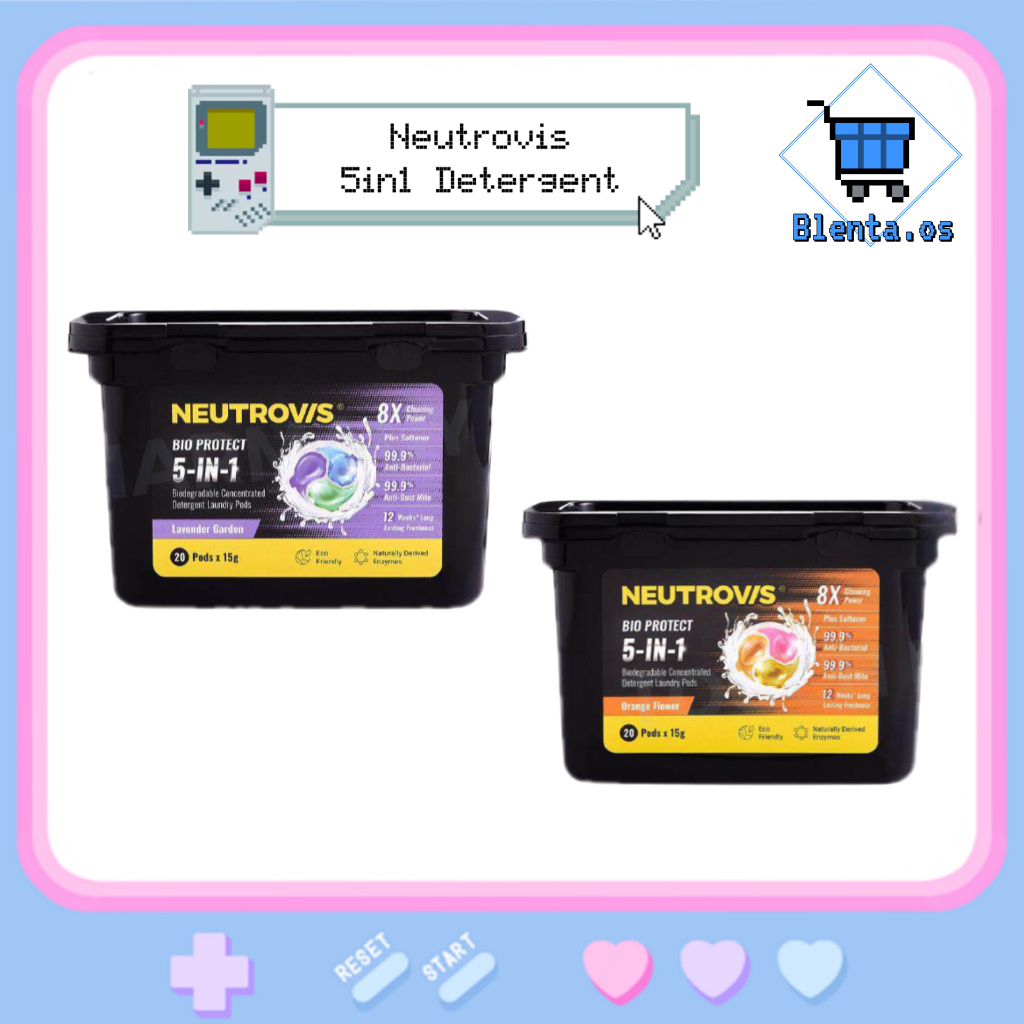 Neutrovis 5in1 Detergent Orange Flower / Lavender Garden 20Pods x 15g🔥 ...