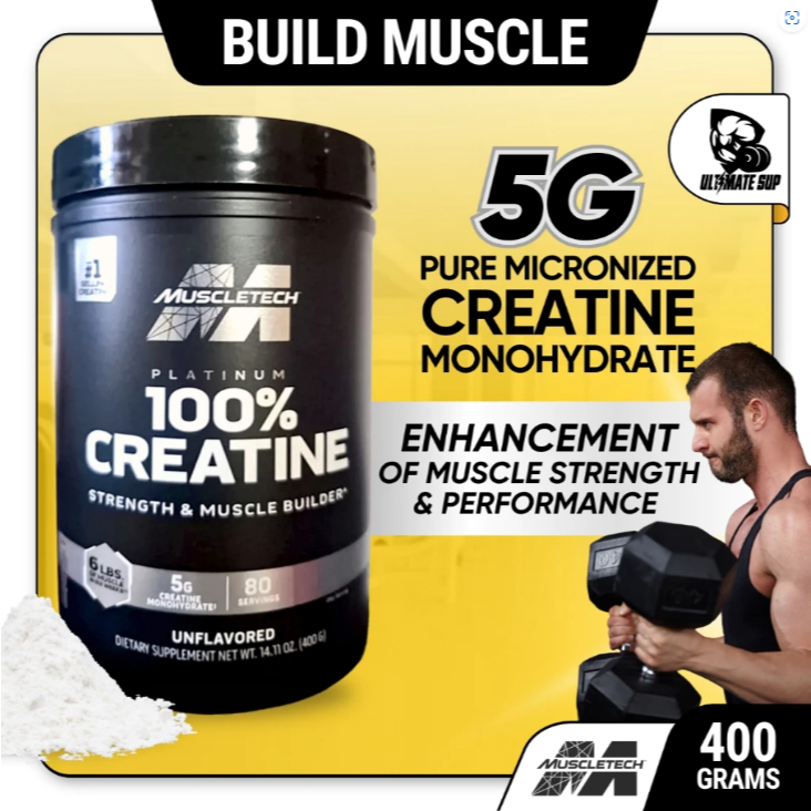 Muscletech, Essential Series, Platinum 100% Creatine, Workout Support ...