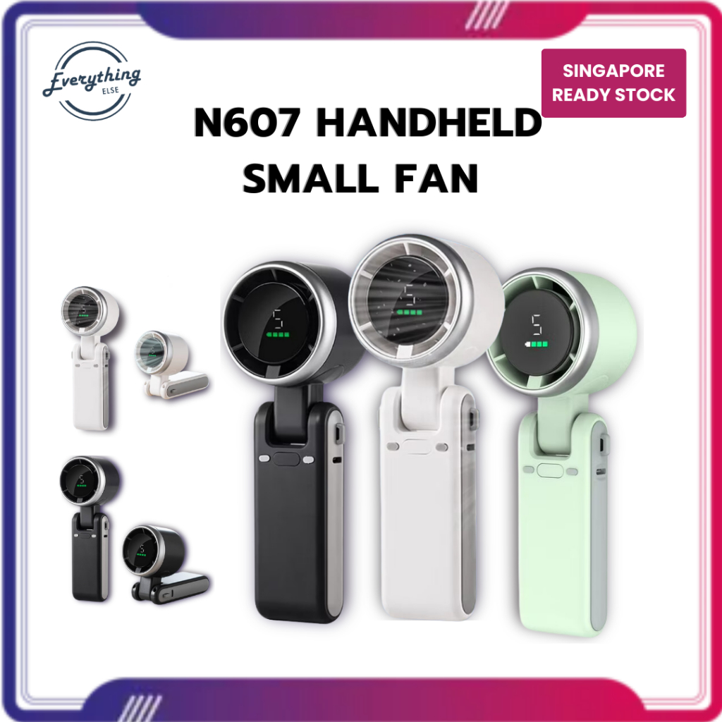 [SG Ready Stock] N607-Handheld Folding Turbo Fan | Shopee Singapore
