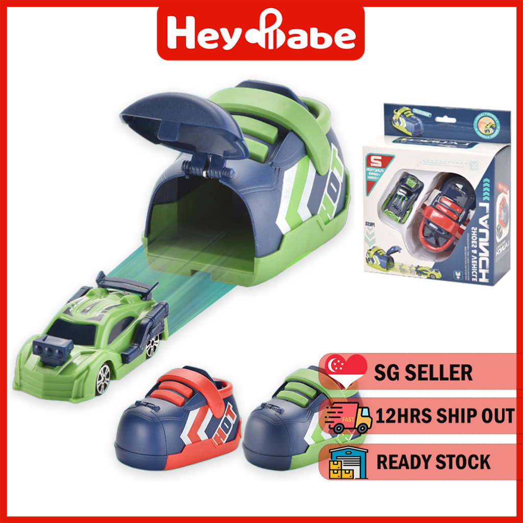 【Racing Car】Shoe & Vehicle launch toy. Car shooting game. Matching game ...
