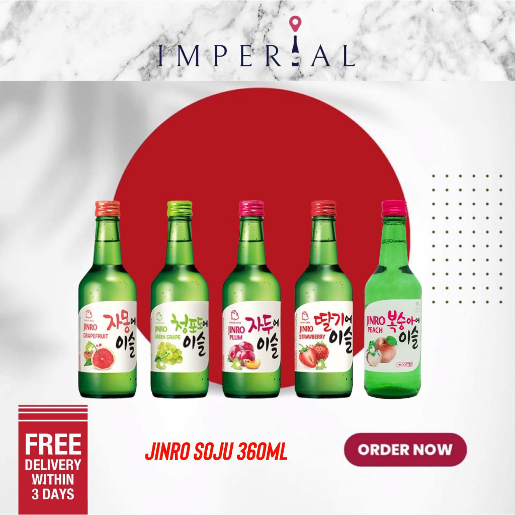 Jinro Soju 10 Bottles - 360ML | Shopee Singapore