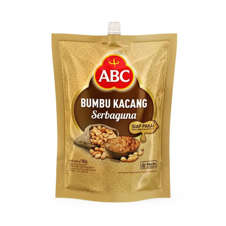 BUNDLE 2 ABC Bumbu Kacang Serbaguna 180 g / ABC Peanut Sauce Peanut ...