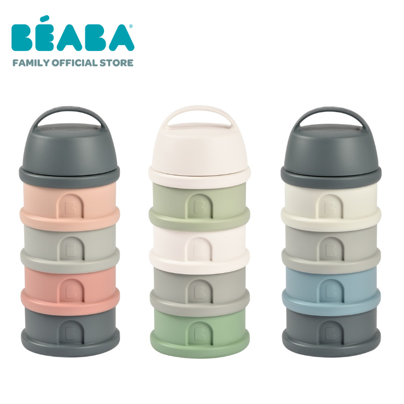 Beaba Formula and Snack Container - Mineral Grey/Blue | Mineral Grey ...