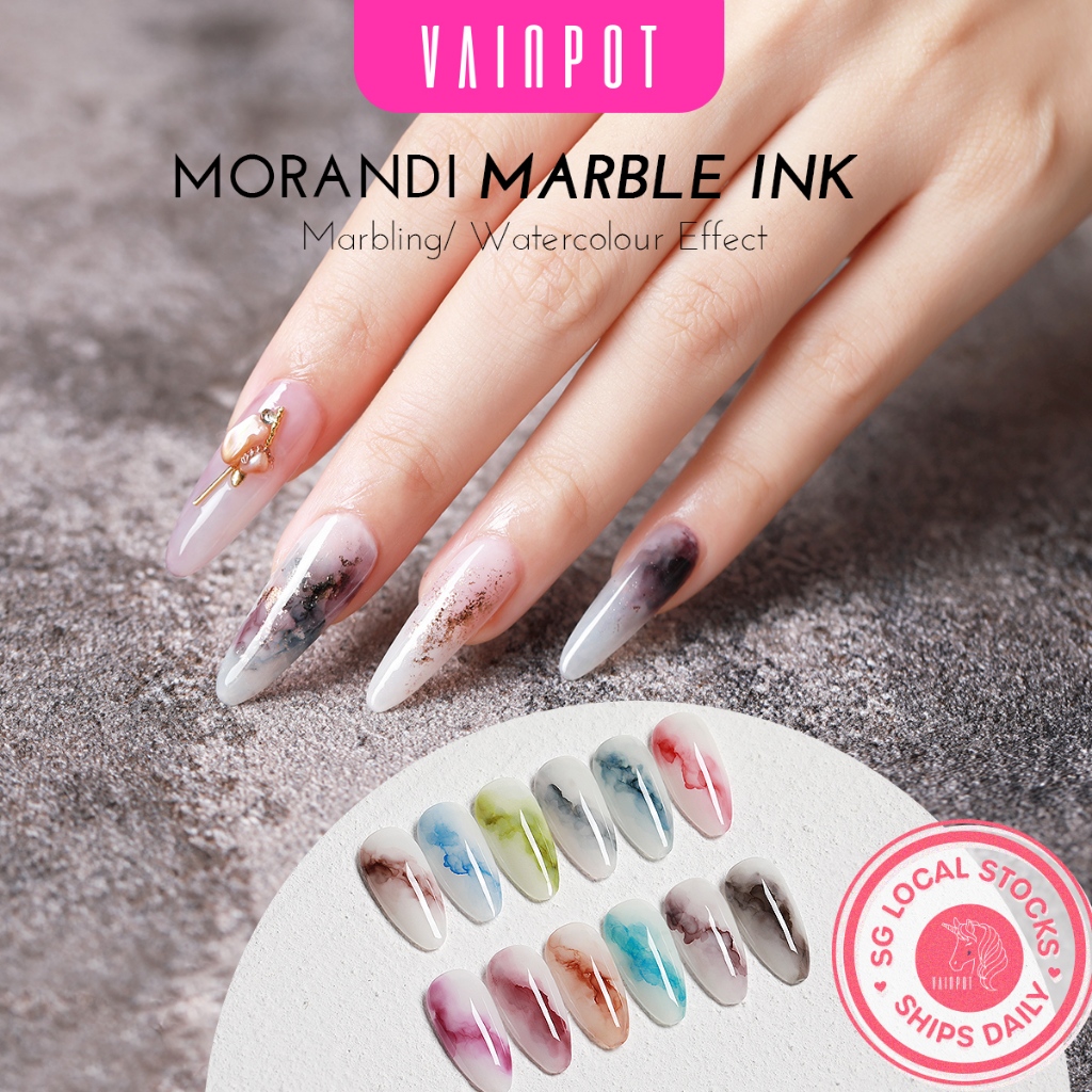 【Vainpot-SG】 ANOTHERSEXY Morandi Marble Ink Air Dry Watercolour Marble ...