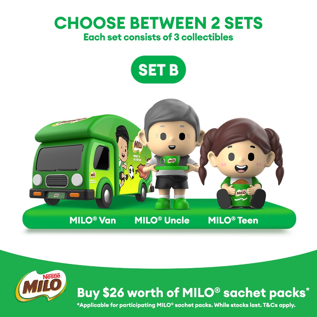 [GWP] MILO Collectible Figurine Set B of 3 (EA) | Shopee Singapore