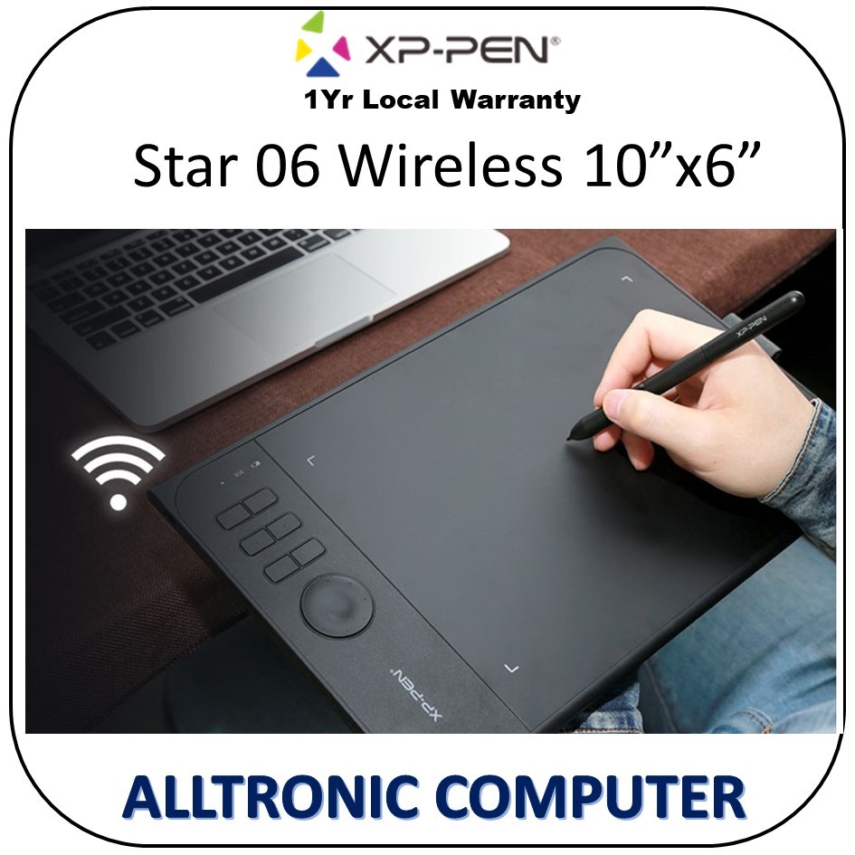 XP-Pen Star 06 Wireless Drawing Graphic Tablet/ XPPEN XP PEN / 1YR ...