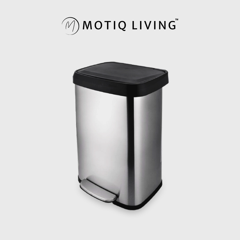 [Motiq.L] 50L Maxi Stainless Steel Pedal Bin with Soft Close /Step Bin ...
