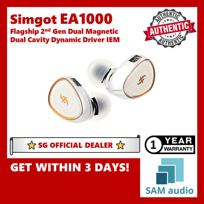 [🎶SG] SIMGOT EA1000 Fermat Flagship Dynamic Driver IEM | Shopee Singapore