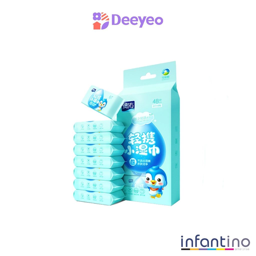 Infantino | Deeyeo Small Gentle Degradable Wet Wipes (48pcs per pack ...