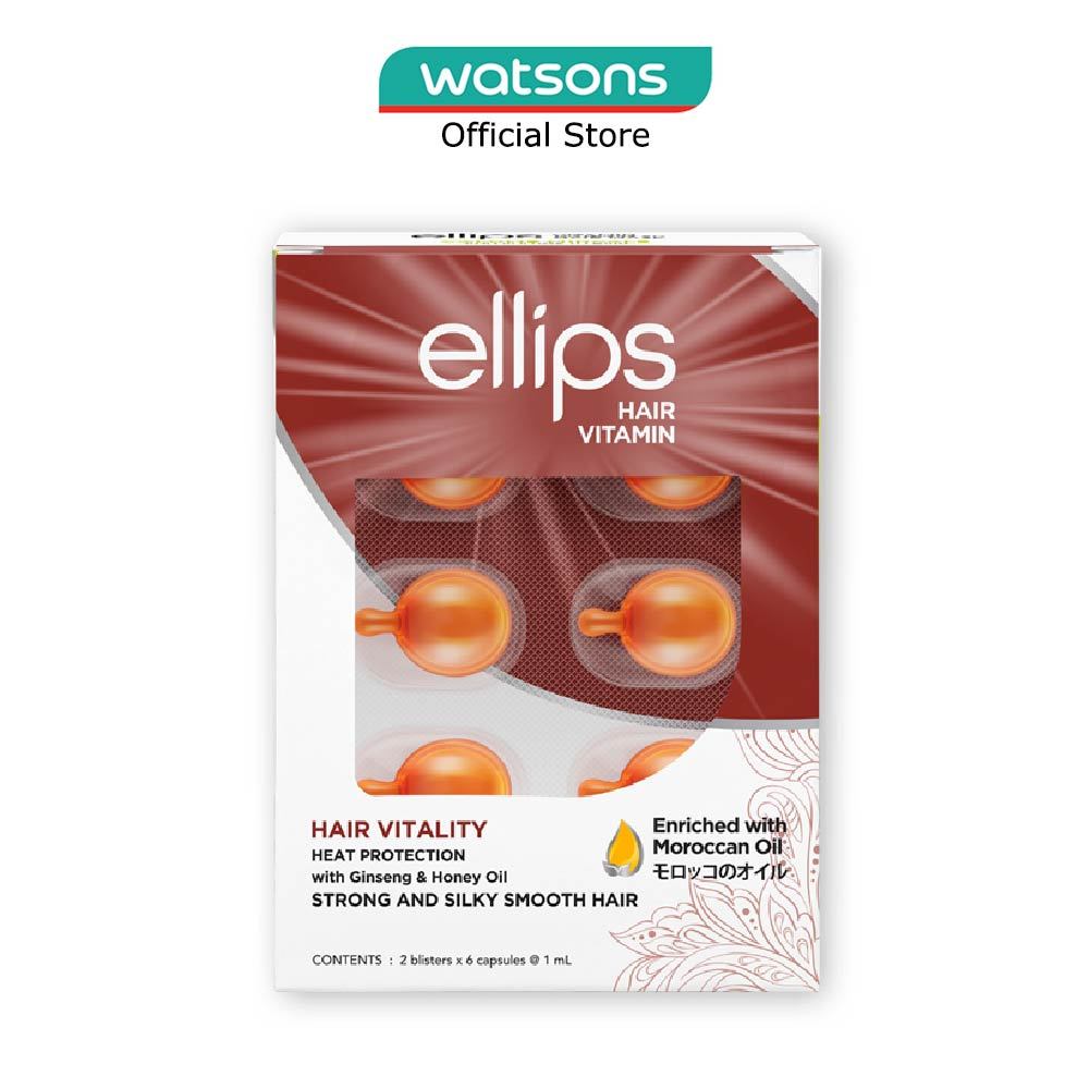 ELLIPS Hair Vitamin Strong and Silky Smooth Hair (With Ginseng & Honey ...