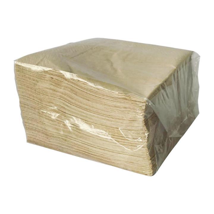 Eco u Bamboo Cocktail Napkins (Kraft) 23x23cm 100% Biodegradable ...