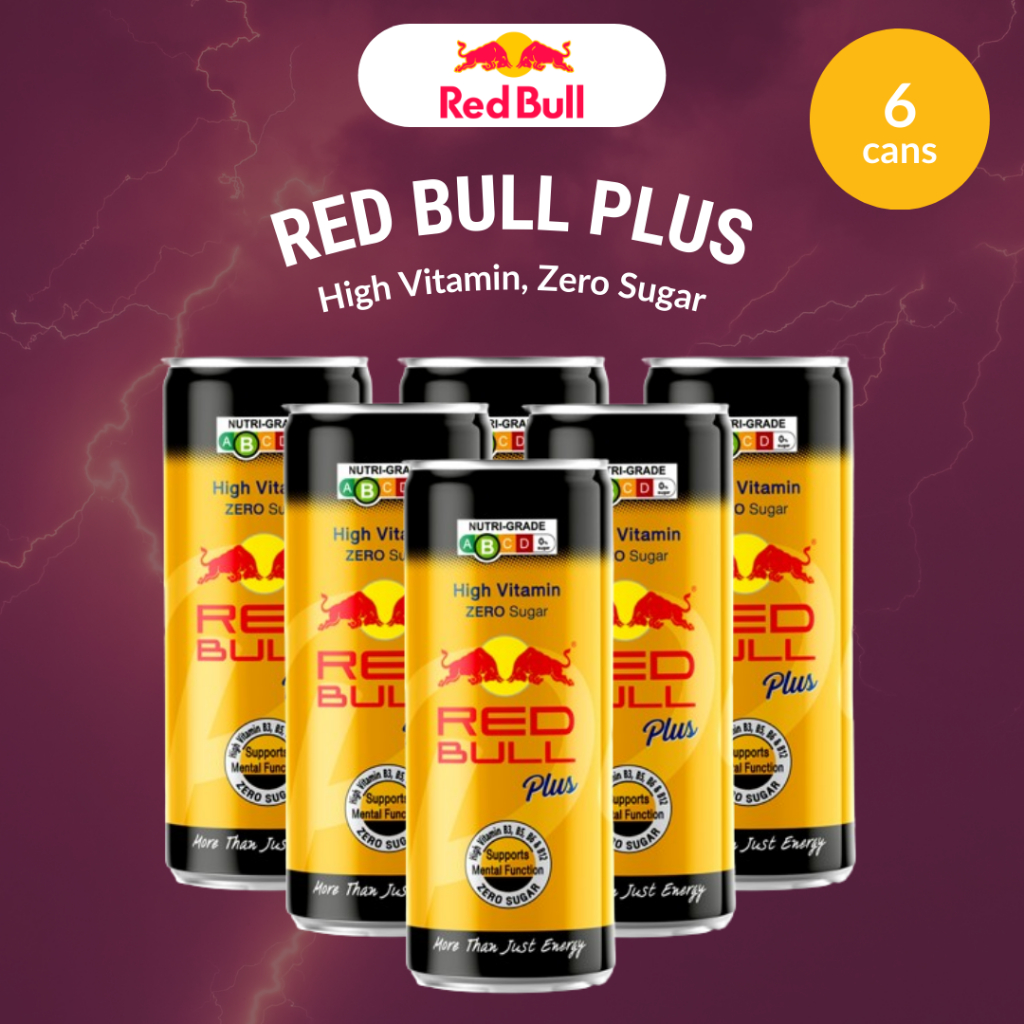 Red Bull Plus Zero Sugar 250ml (Bundle of 6) | Shopee Singapore