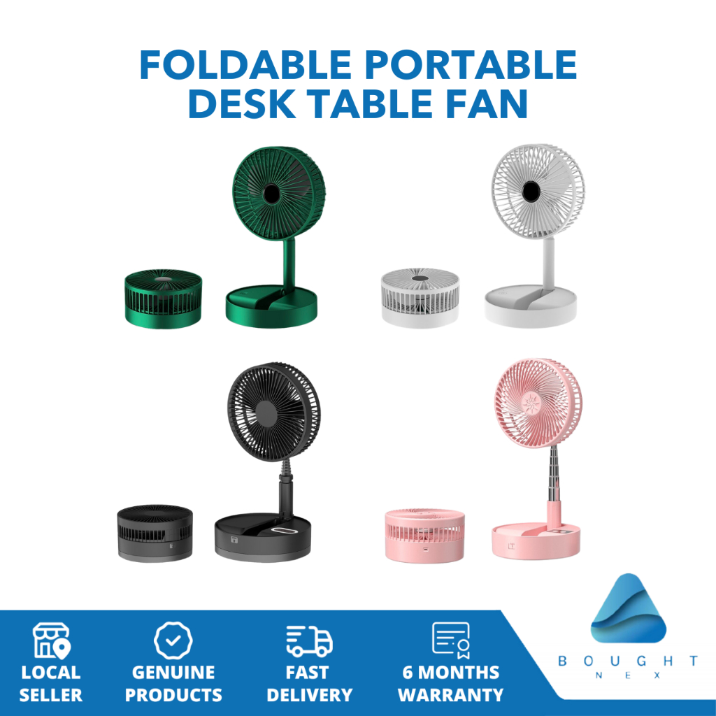 Portable Desk Fan - Foldable, Telescopic, Perfect for Bedroom, Office ...