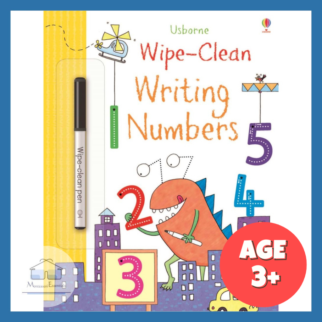 (Writing Numbers) Usborne Wipe Clean Book Children Early Educational ...