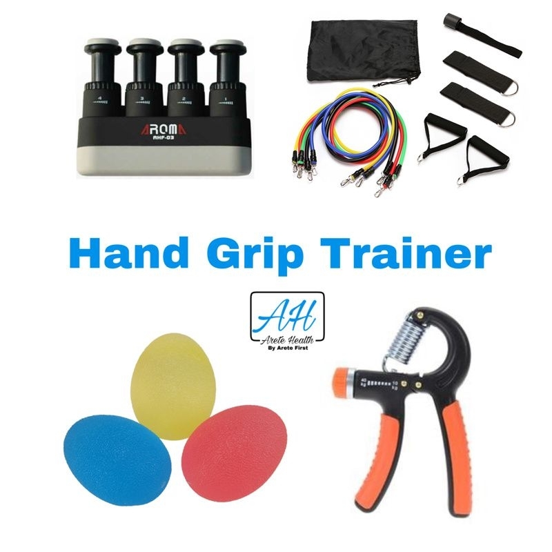 Grip Trainers - 3pcs Exercise Egg Stress Ball - Hand Finger Wrist ...