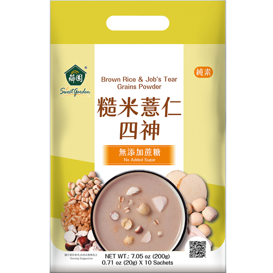 TAIWAN - Sweet Garden - BROWN RICE AND JOB'S TEAR GRAINS POWDER ...