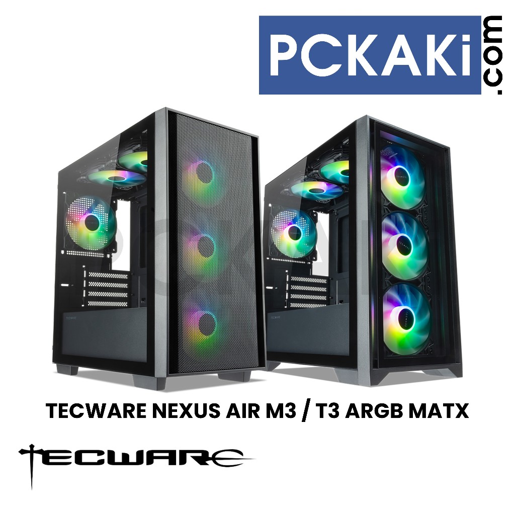 [MATX] TECWARE NEXUS AIR M2 / M3 / T3 TG BLACK / ARGB / TG HIGH AIRFLOW ...