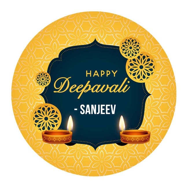 Deepavali Stickers - Indian Diwali Festival of Lights Labels Customised ...