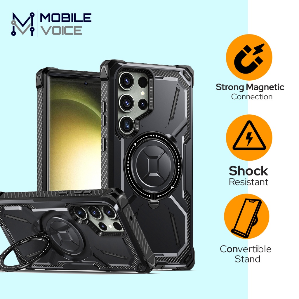 (SG) Energsolo Magnetic Armour Series Shockproof Case for Samsung S24 ...
