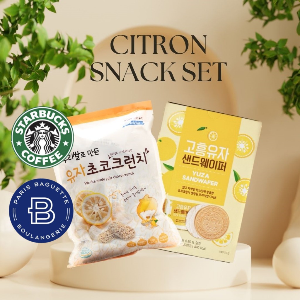 [2ea set] MODORI Citron Snack Set 180g+90g(9*10p), Cereal, Chocolate ...