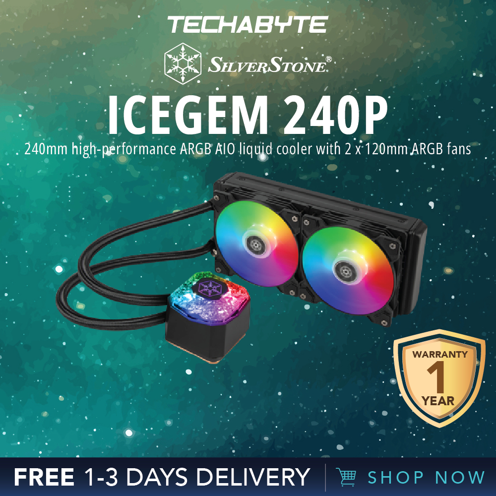 SilverStone Technology IceGem 240P | 240mm High-Performance ARGB AIO ...