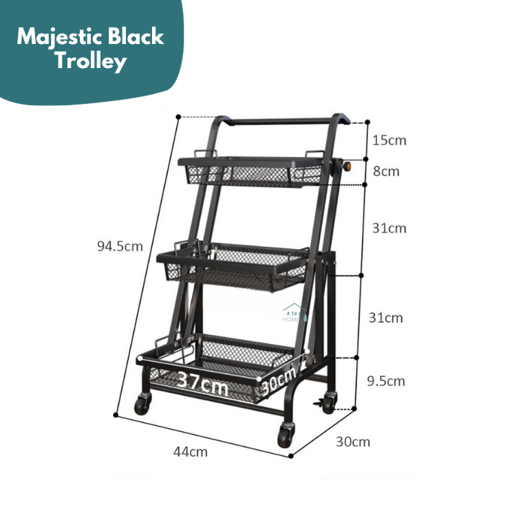 [SG Stock] Kitchen Rack/Kitchen Trolley Cart / Storage Rack / Foldable ...