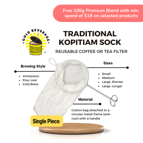 [GB] Traditional Kopitiam Coffee Sock | Tea Sock Filter | Anti-Rust ...